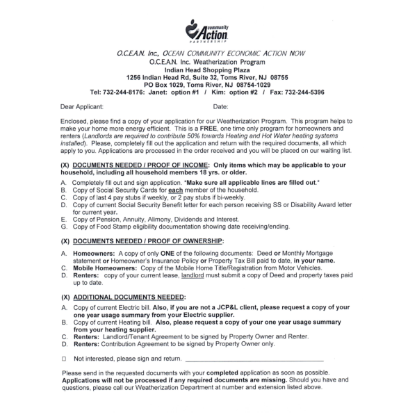 Program Information | LRRC