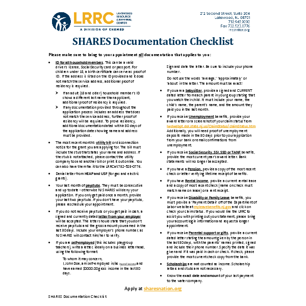 Program Information | LRRC